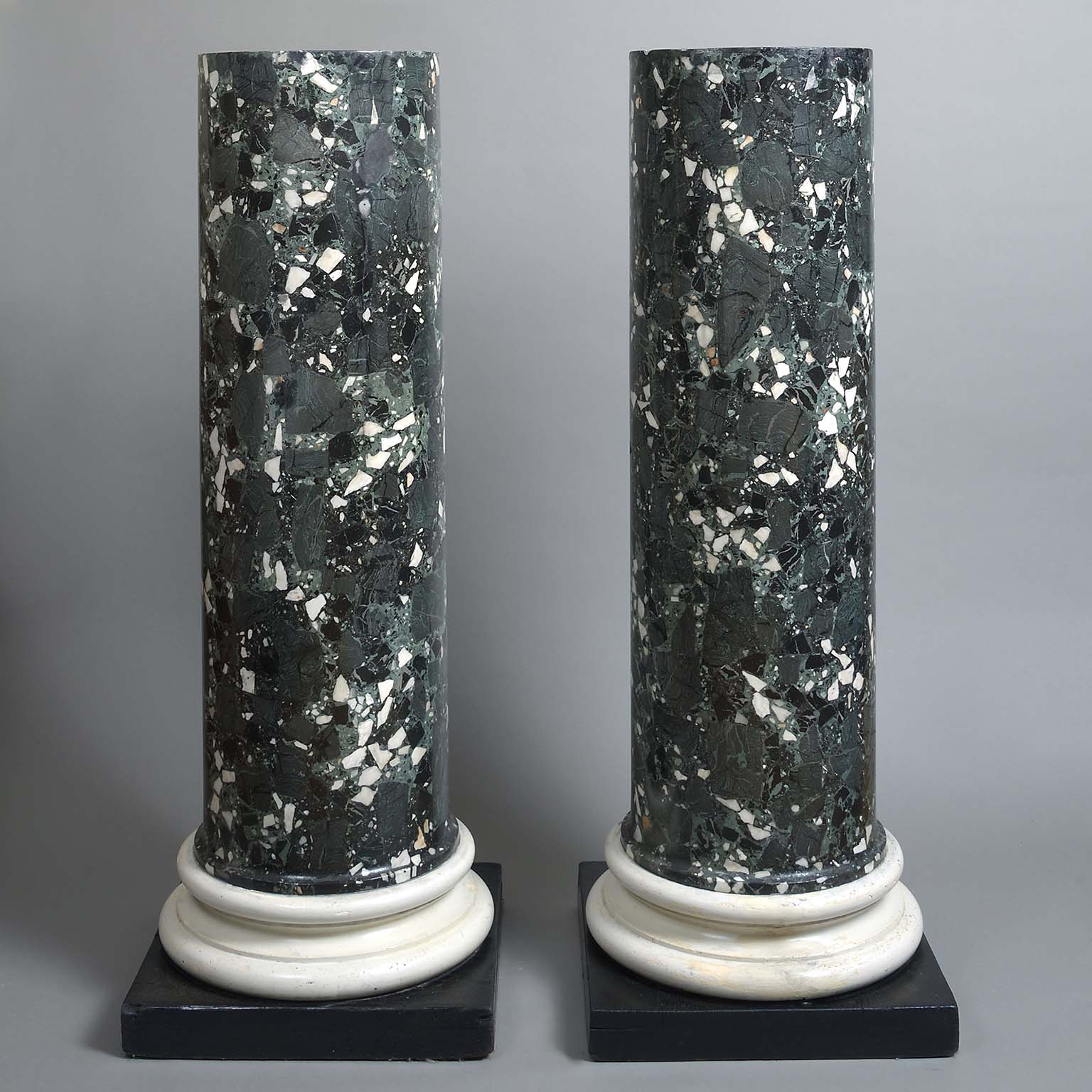 Pair of Scagliola Columns - Anthony Outred