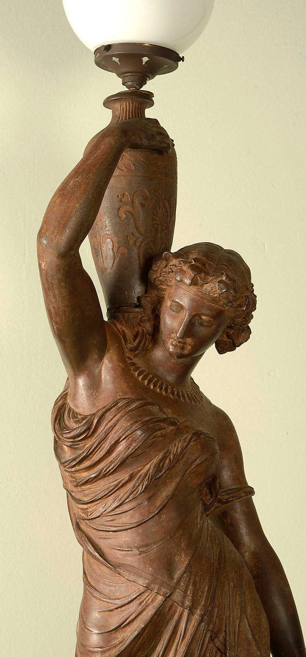 Pair of Val D’Osne Cast Iron Sculptures on Original Stands by Mathurin - Anthony Outred